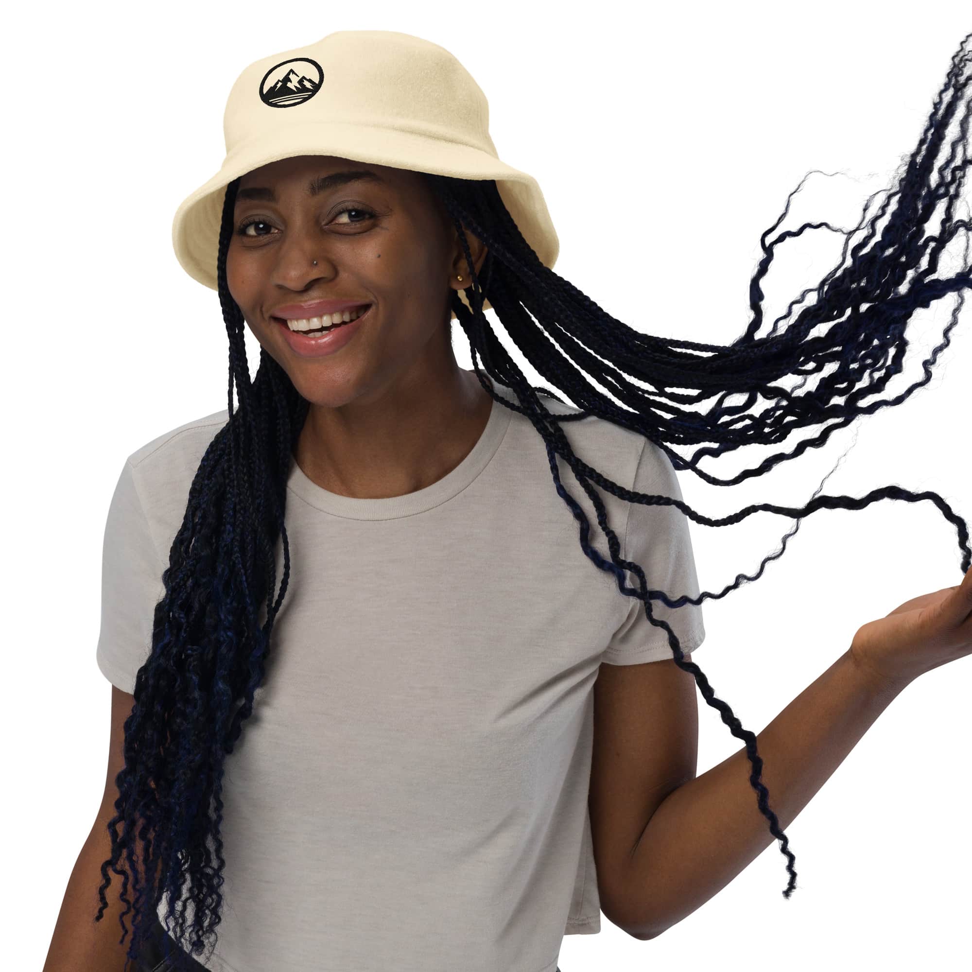 Unstructured terry cloth bucket hat - Mountain Icon - Shopzy. Shopping ...